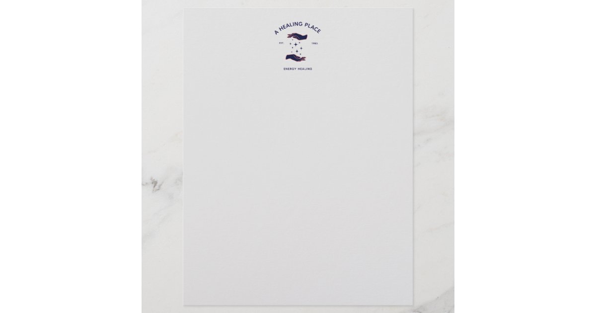 Healing hands Energy Healer Letterhead | Zazzle