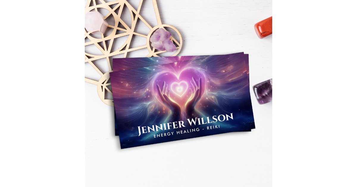Healing Hands- Energy Healing - Reiki Business Card | Zazzle