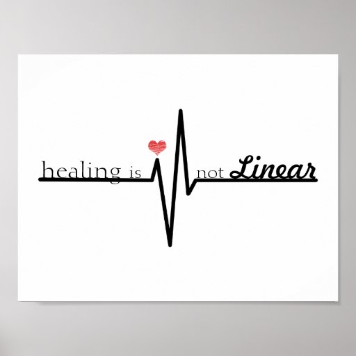 Healing Is Not Linear- Mental Health Awareness Poster | Zazzle.com