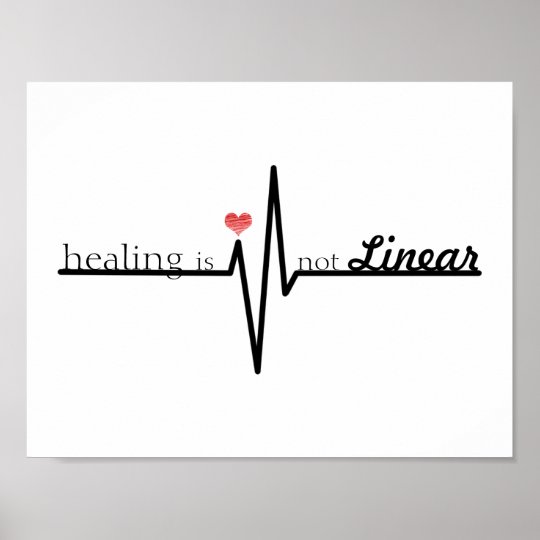 Healing Is Not Linear- Mental Health Awareness Poster | Zazzle.com