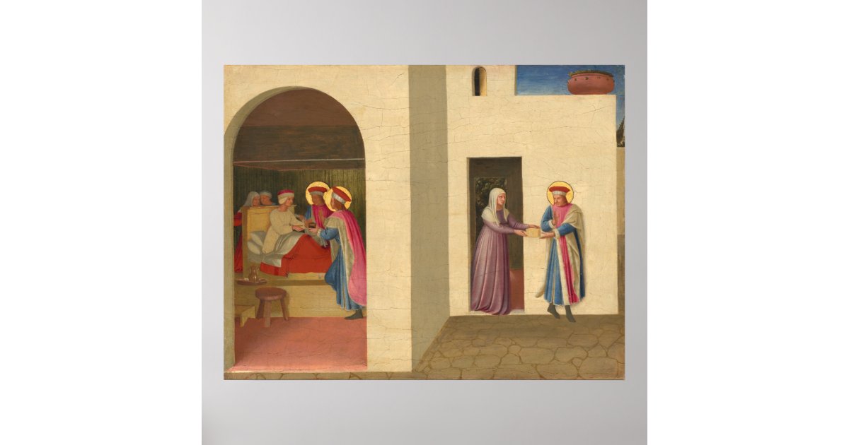 Healing of Palladia - Fra Angelico Fine Art Poster | Zazzle