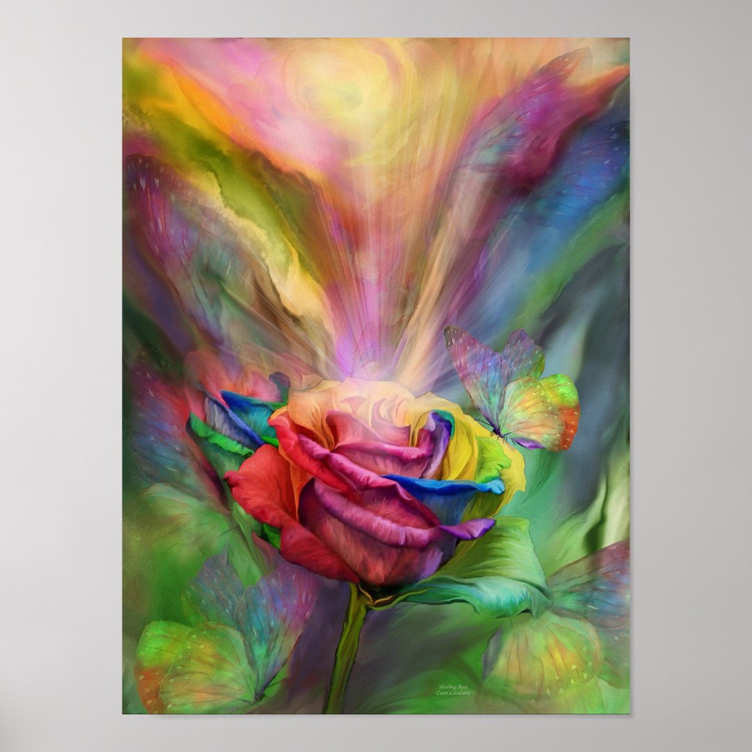 Healing Rose Fine Art Poster/Print Poster | Zazzle