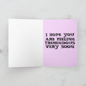 HEALING VIBES DONALD TRUMP GET WELL CARD | Zazzle