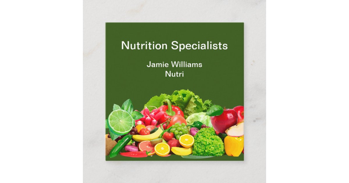 Health And Nutrition Business Cards | Zazzle
