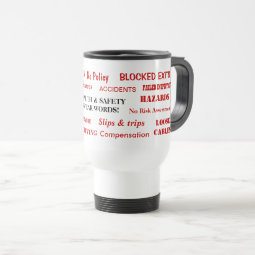Health and Safety Swear Words Travel Mug | Zazzle