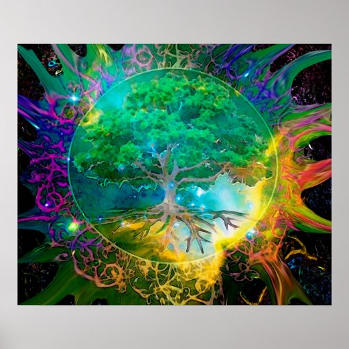Health and Vitality Tree of Life Poster | Zazzle