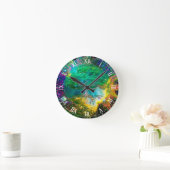 Health and Vitality Tree of Life Round Clock | Zazzle