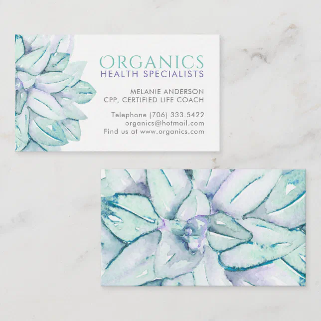 Health and Wellness Business Cards | Zazzle