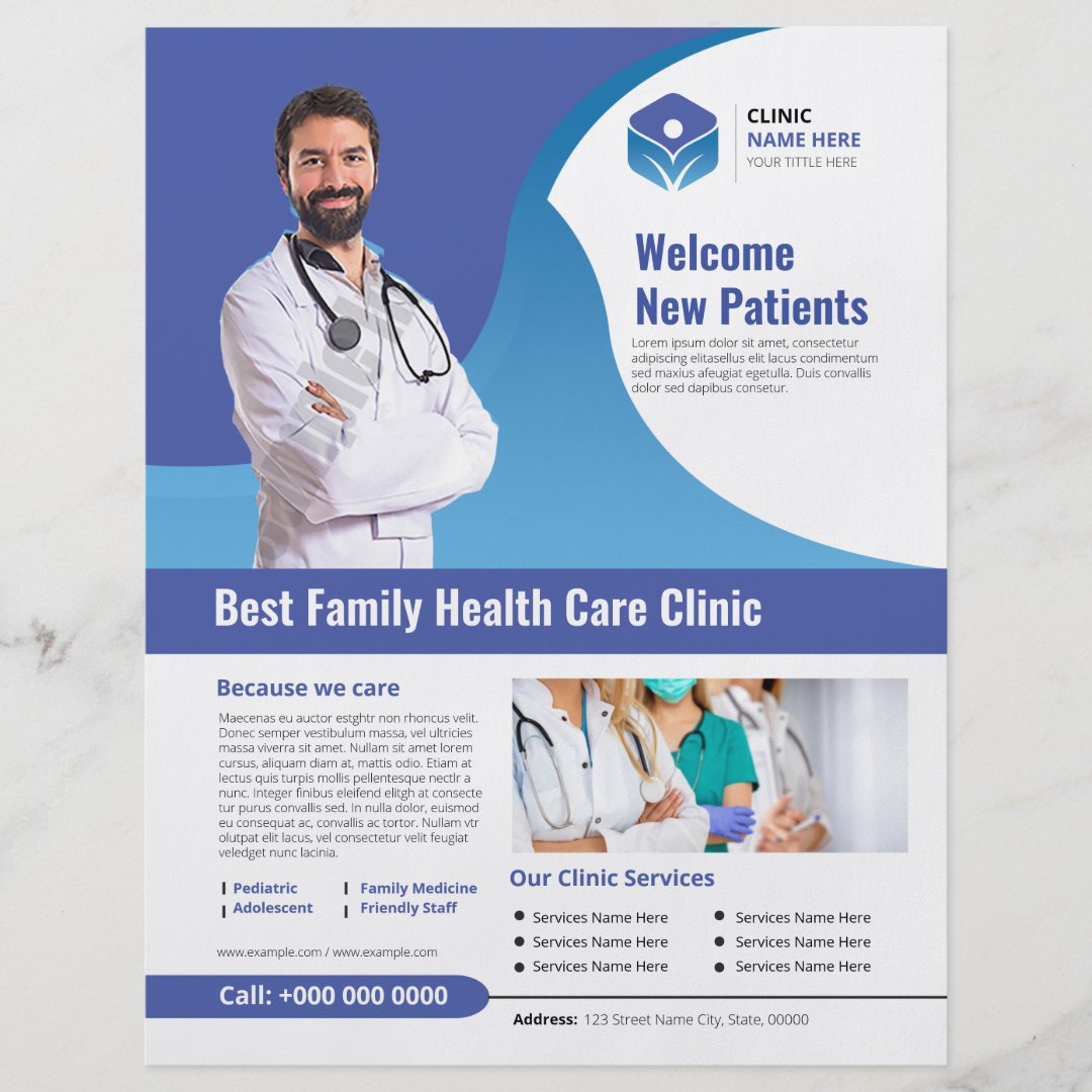 Health Care Clinic Service Flyer | Zazzle