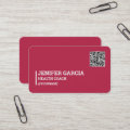Health Coach QR Code Business Card | Zazzle