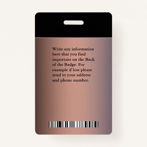 Health Hospital Worker ID Identification Card Badge | Zazzle