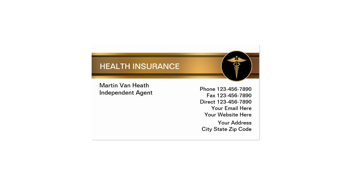 Health Insurance Business Cards | Zazzle
