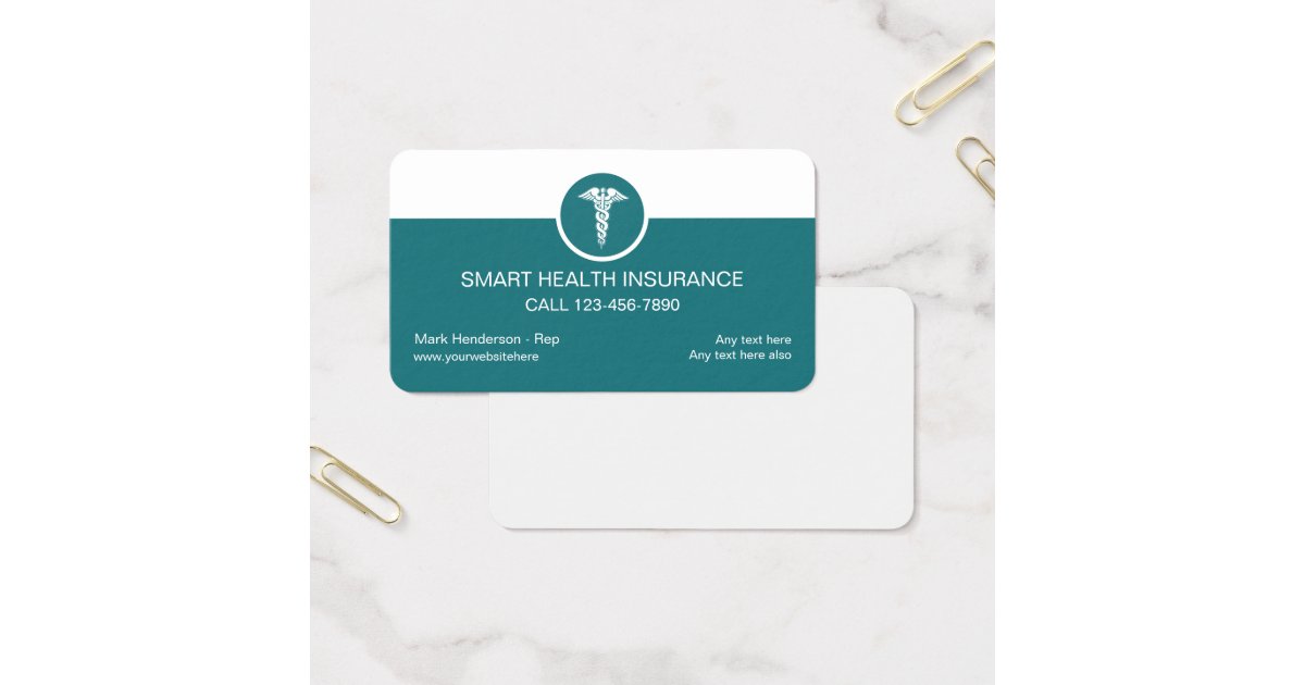 Health Insurance Business Cards | Zazzle
