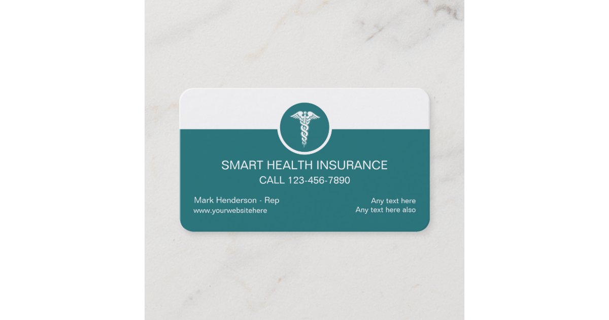 Health Insurance Business Cards | Zazzle