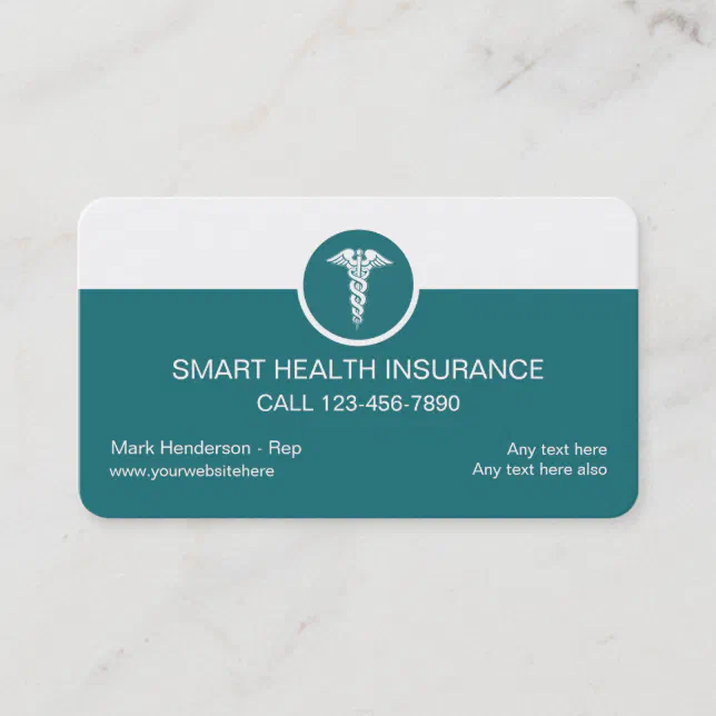 Health Insurance Business Cards | Zazzle