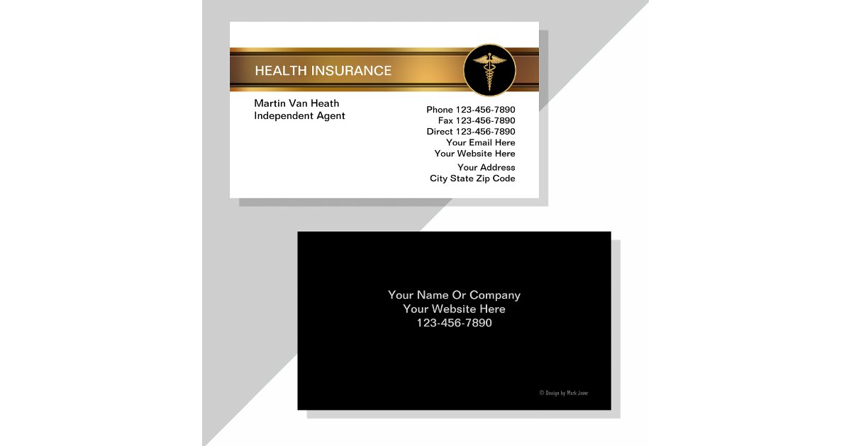 Health Insurance Business Cards | Zazzle