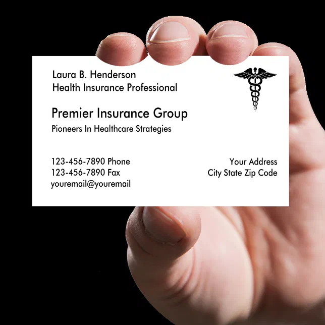 Health Insurance Professional Business Card | Zazzle