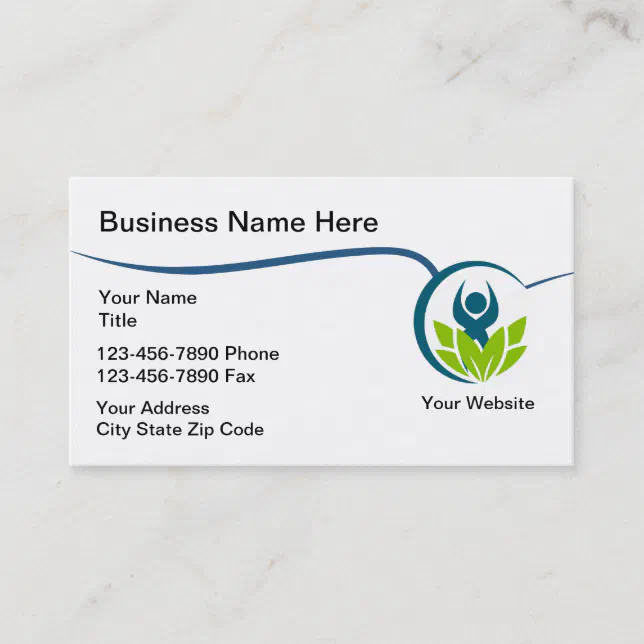 Health Medical Physical Wellness Business Card | Zazzle