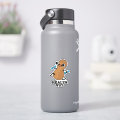Health Nut Funny Exercise Peanut Pun Sticker | Zazzle