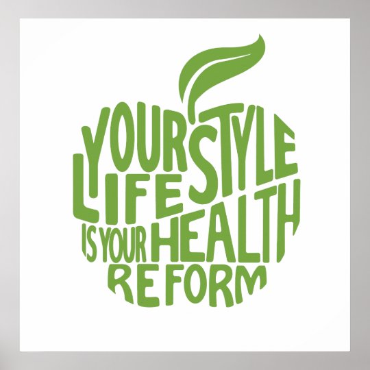 Health quote design. poster | Zazzle.com