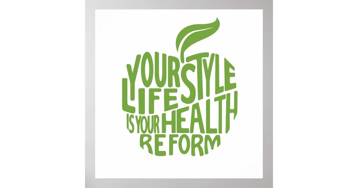 Health quote design. poster | Zazzle