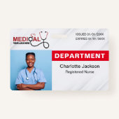 Healthcare Identification Custom Employee Badge | Zazzle