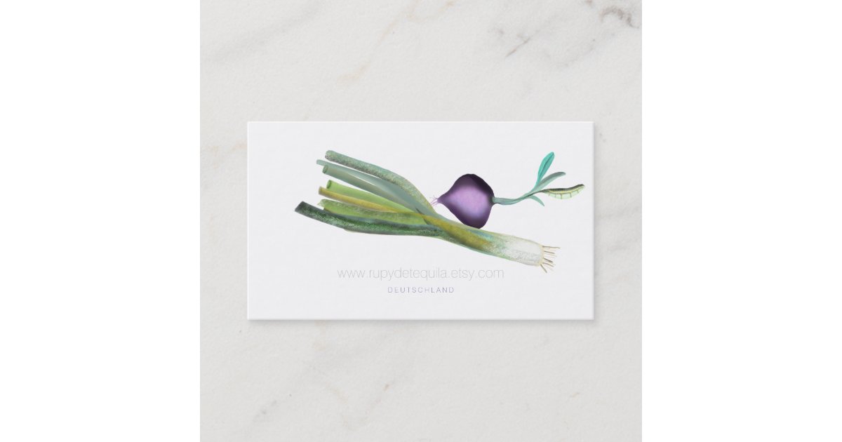 Healthy Salad Vegetables Business Card | Zazzle