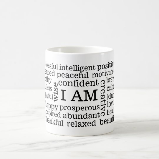 Healthy Self Image Positive Affirmations I AM Coffee Mug | Zazzle.com