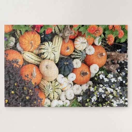 Healthy Vegetable Pumpkins Jigsaw Puzzle | Zazzle