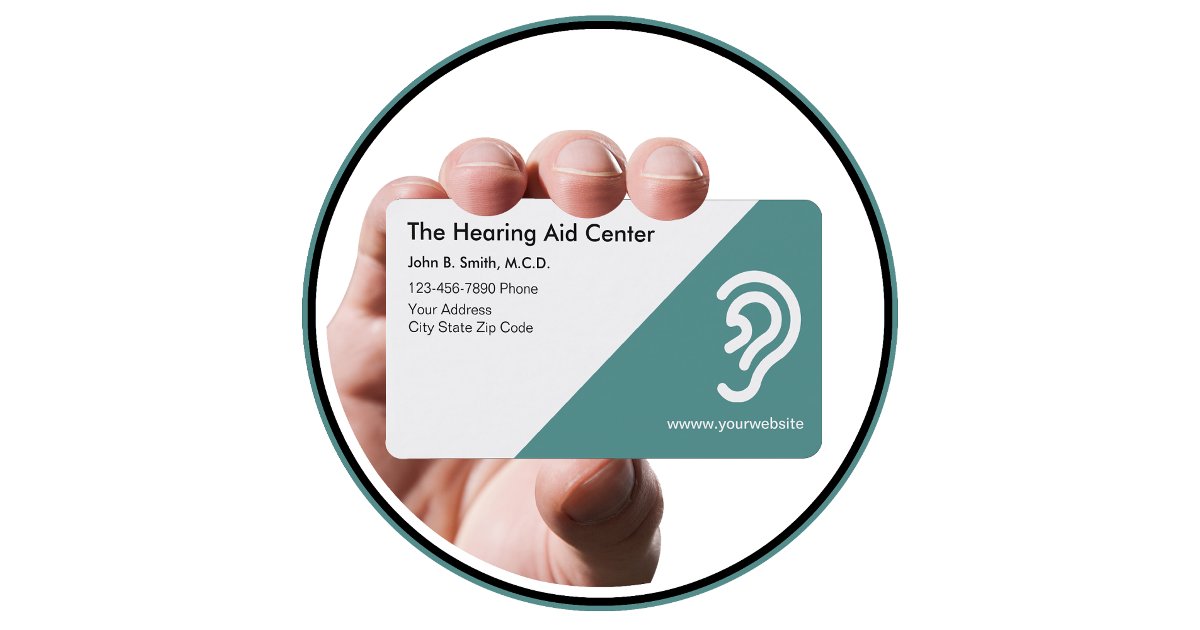 Hearing Aids Center Business Cards | Zazzle