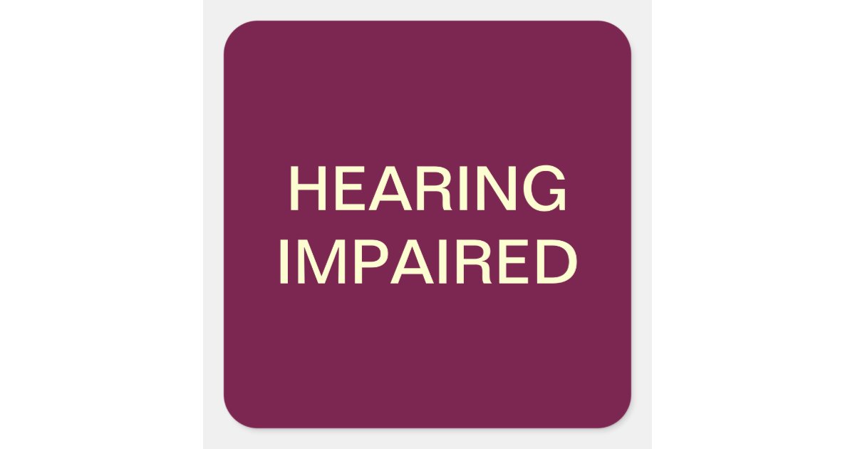 Hearing Impaired Medical Chart Labels | Zazzle