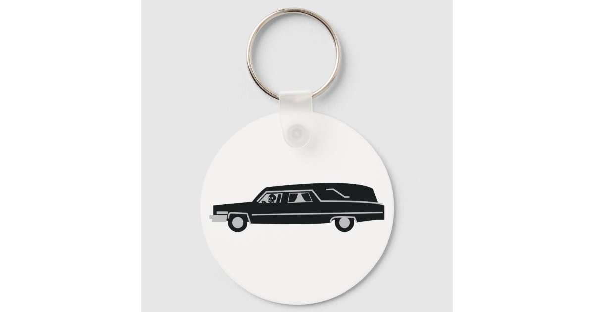 Hearse Keychain | Zazzle