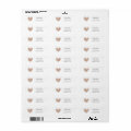 Heart Address Labels, Rose Gold Heart Label | Zazzle