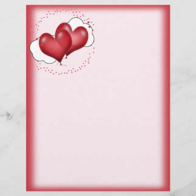 Heart Balloons With Little Hearts Flyer | Zazzle