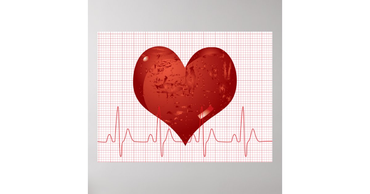 Heart Beat Poster | Zazzle