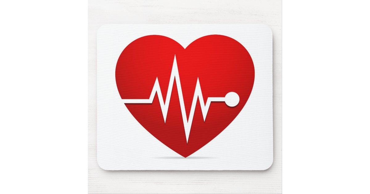 Heart Beat Rate Mouse Pad | Zazzle