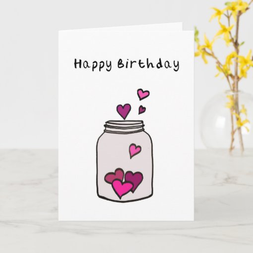 Heart Birthday Card | Zazzle