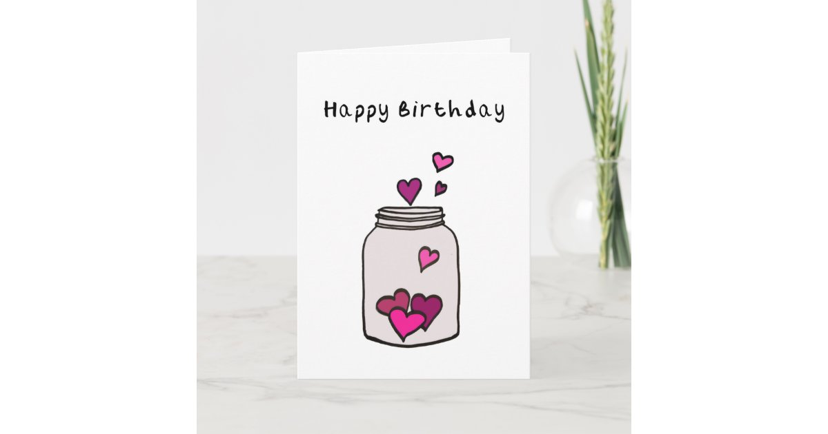 Heart Birthday Card | Zazzle.com
