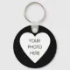 Heart Border Keychain Template - Black | Zazzle