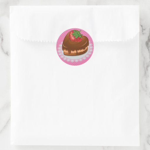 Heart Cake Sticker | Zazzle
