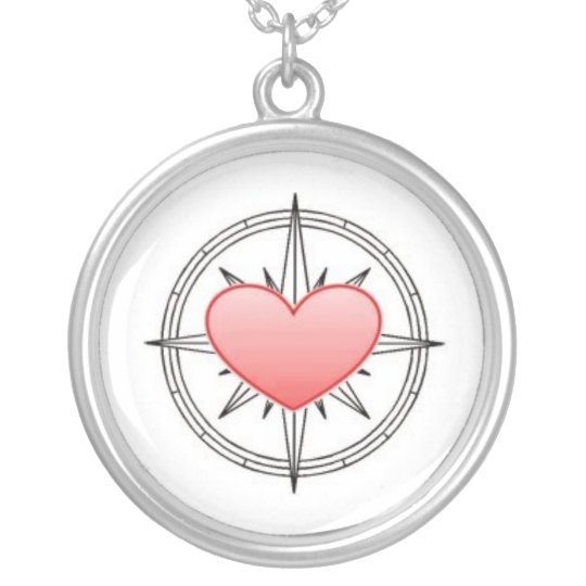 Heart Compass Pendant | Zazzle.com