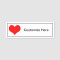 Heart Design Name Tag | Zazzle
