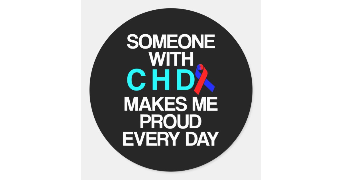 Heart Disease Defect Survivor Chd Warrior 17 Classic Round Sticker | Zazzle