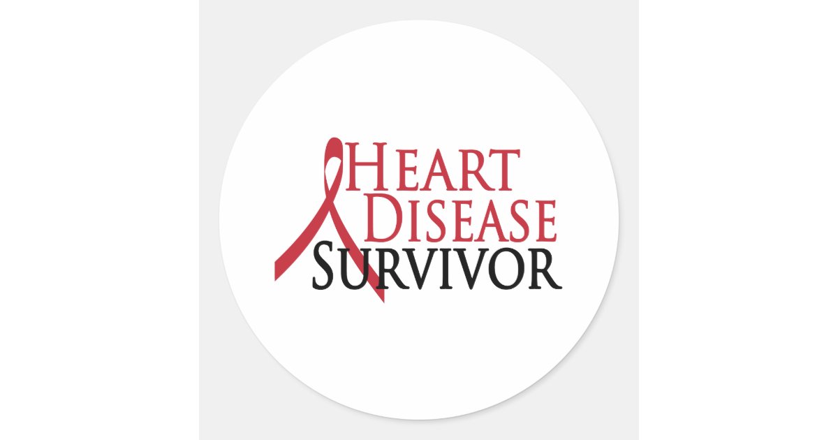 Heart Disease Survivor Classic Round Sticker | Zazzle