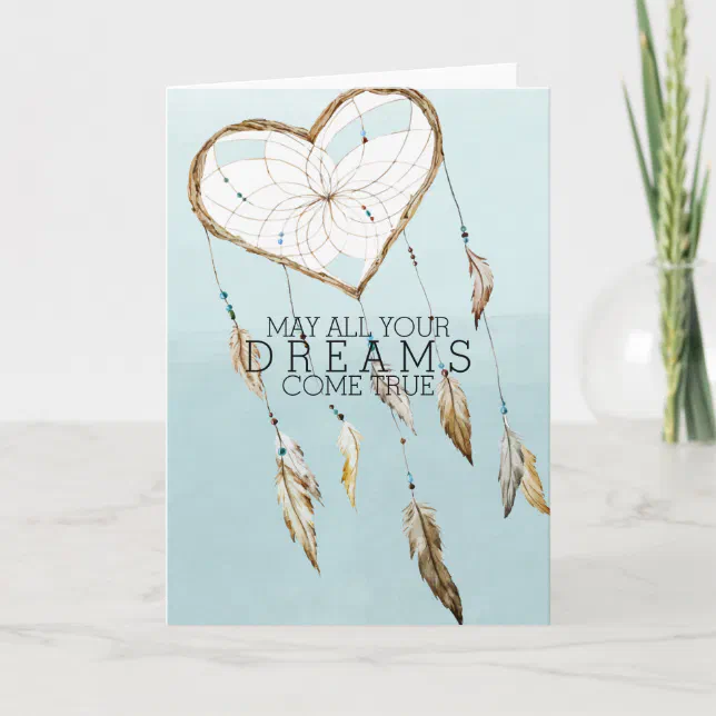 Heart Dream Catcher Card | Zazzle