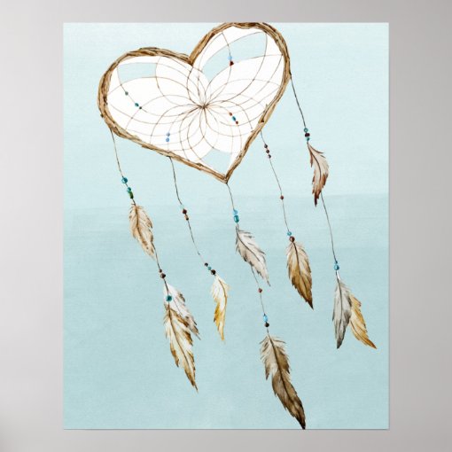 Heart Dream Catcher Poster | Zazzle