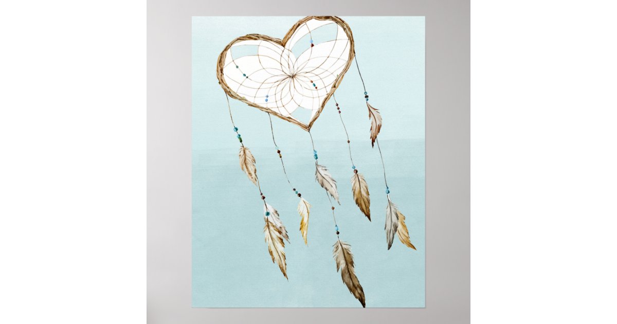 Heart Dream Catcher Poster | Zazzle