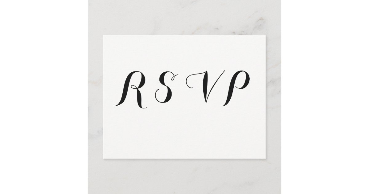 Heart floral modern wedding rsvp postcards | Zazzle