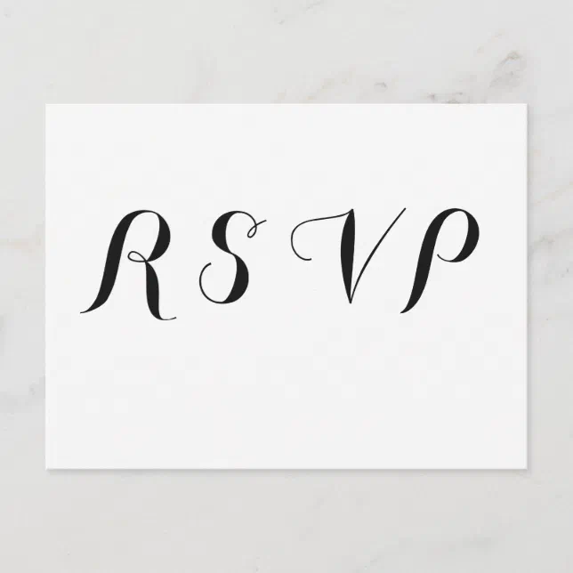 Heart floral modern wedding rsvp postcards | Zazzle