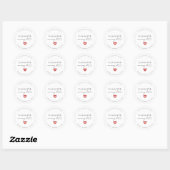 Heart Hangover Recovery Kit Wedding Party Favor Classic Round Sticker ...